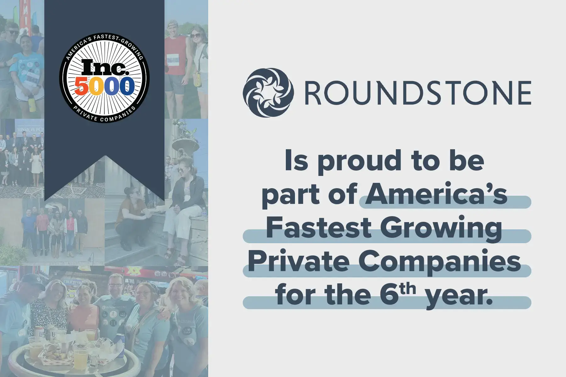 Roundstone Named On The Inc 5000 List Of Fastest Growing Companies For ...